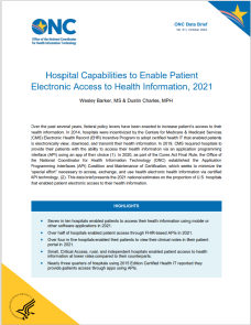 Hospital Capabilities to Enable Patient Electronic Access to Health ...